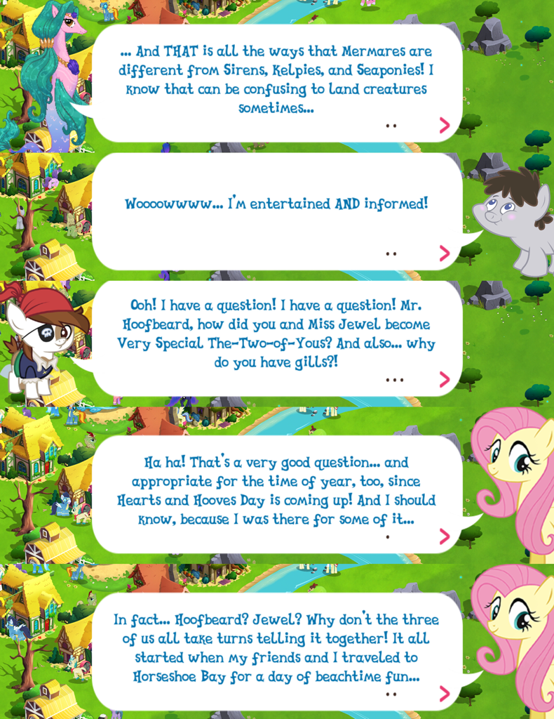 #3104062 - safe, gameloft, fluttershy, jewel, pipsqueak, truffle ...
