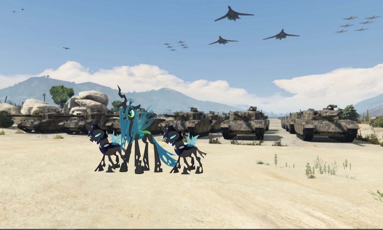 #3104154 - safe, queen chrysalis, changeling, grand theft auto, gta v ...