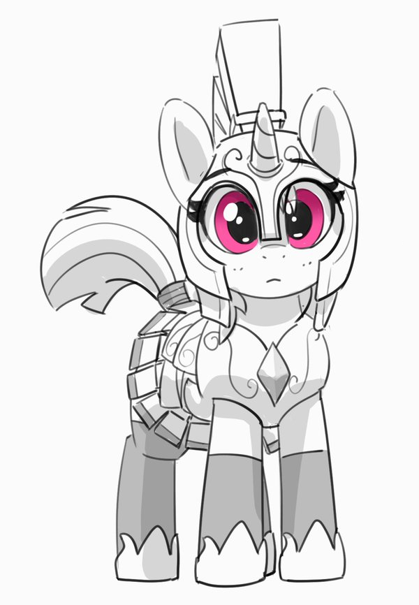 #3104219 - safe, artist:pabbley, edit, pony, unicorn, armor, clothes ...