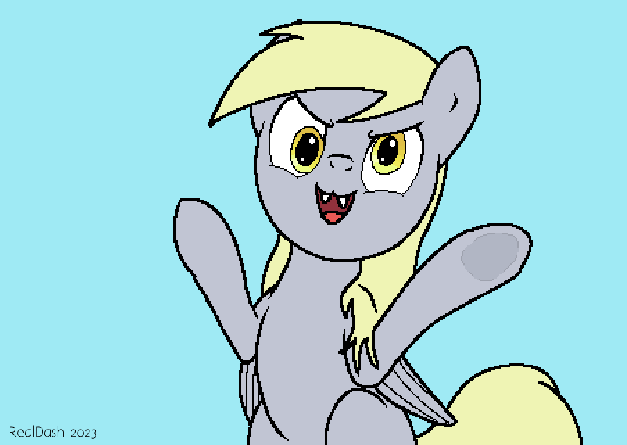 #3104385 - safe, alternate version, artist:realdash, derpy hooves ...