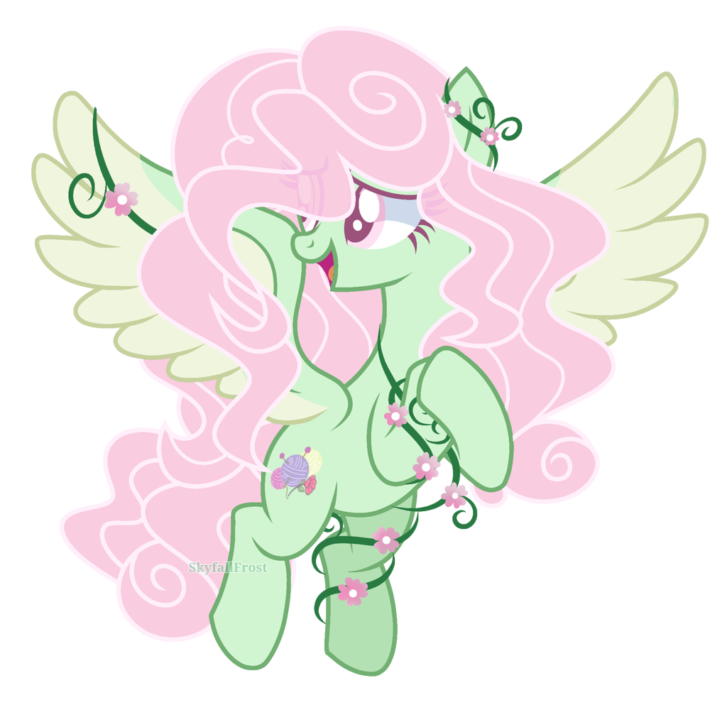 #3104514 - safe, artist:skyfallfrost, oc, oc:floral glade, pegasus ...