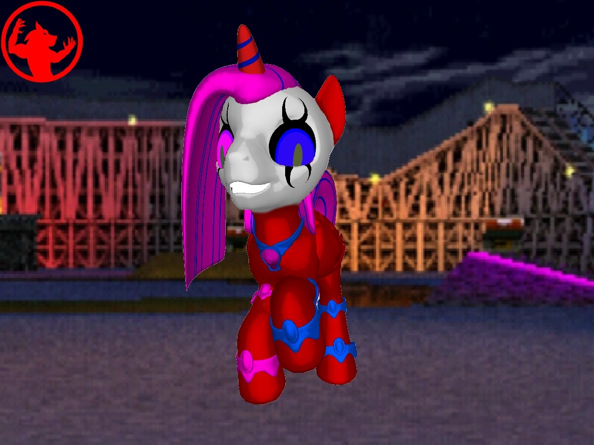 #3117767 - safe, artist:carnywolf, oc, oc:psycho d, alicorn, hybrid ...