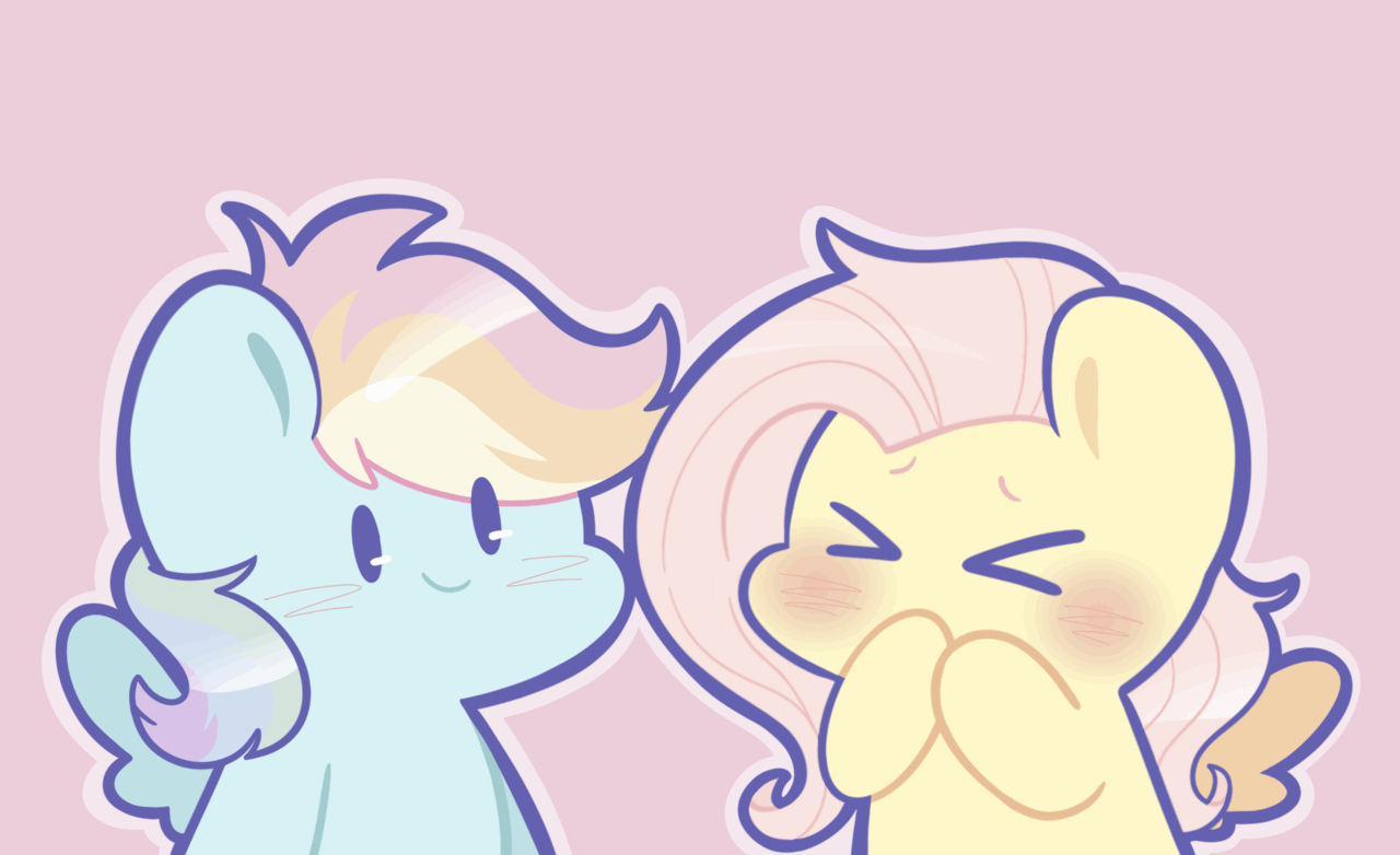 #3124257 - safe, artist:typhwosion, fluttershy, rainbow dash, pegasus ...