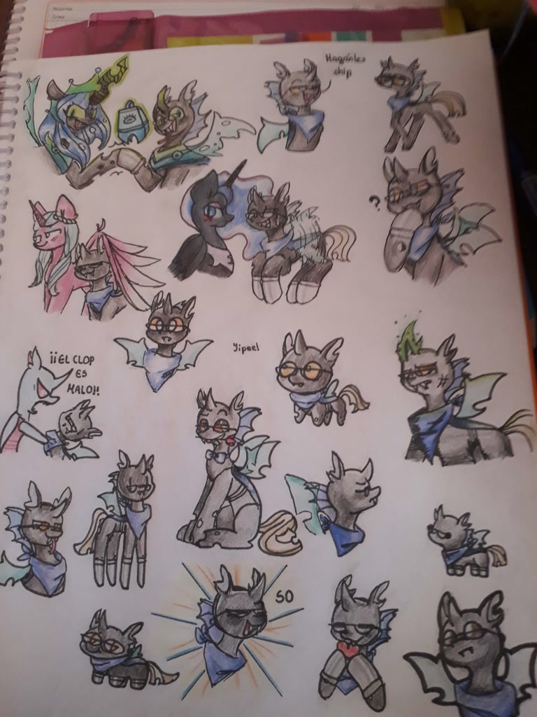 #3125202 - safe, artist:flower-black, nightmare moon, opaline arcana ...