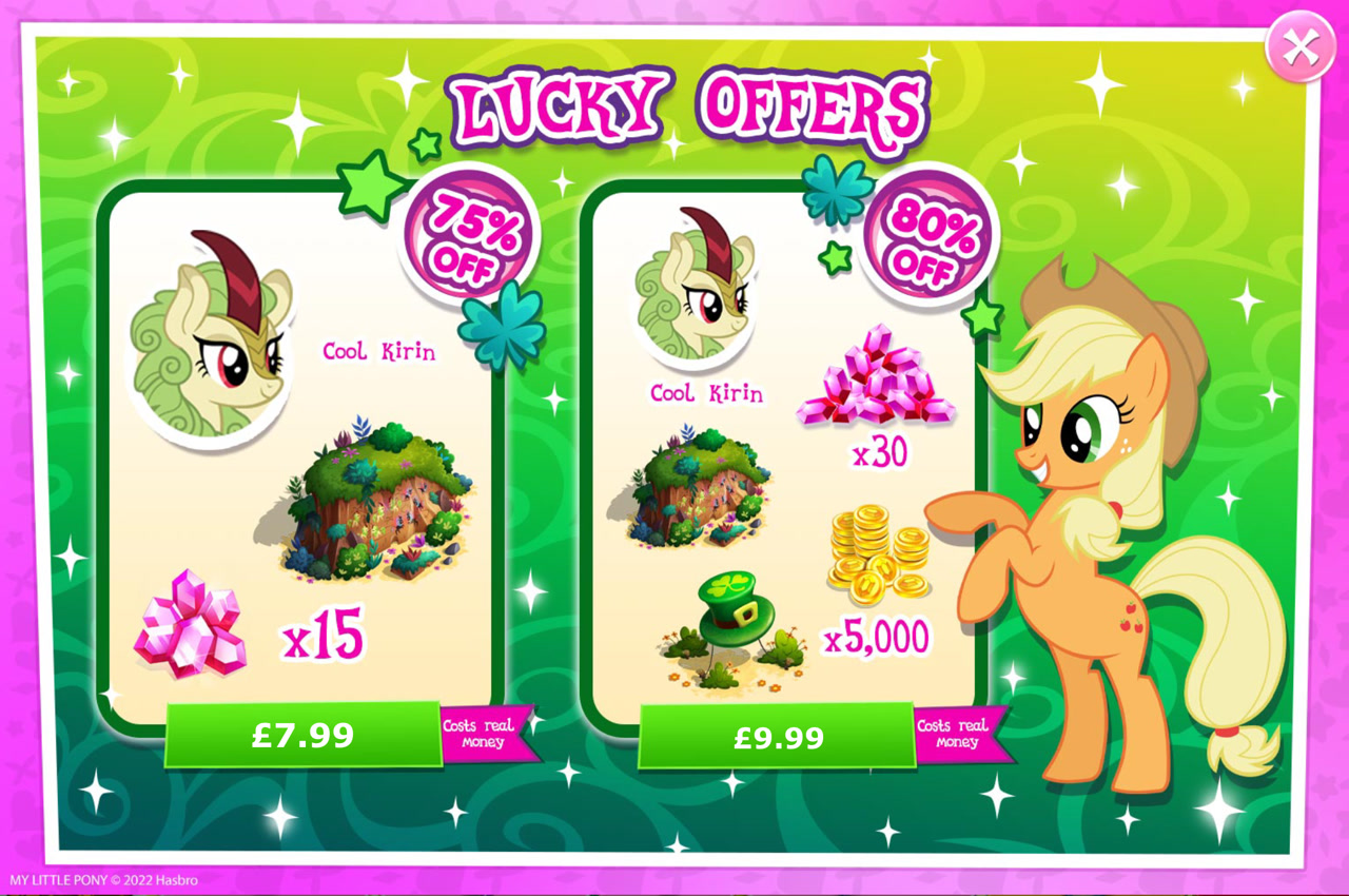 #3125293 - safe, gameloft, applejack, spring glow, earth pony, kirin ...