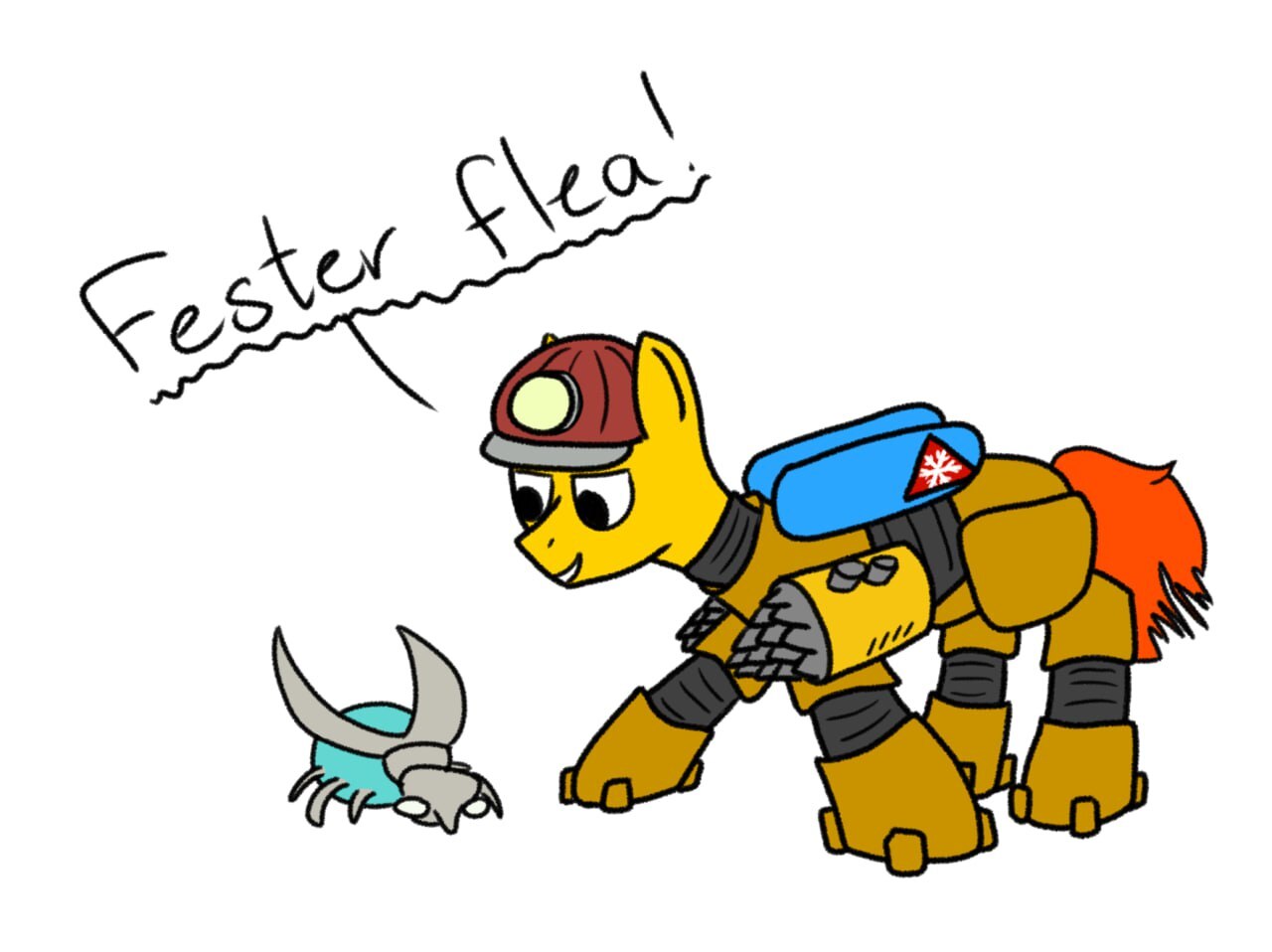 #3126287 - safe, artist:mrbrain, oc, earth pony, pony, armor, armored ...