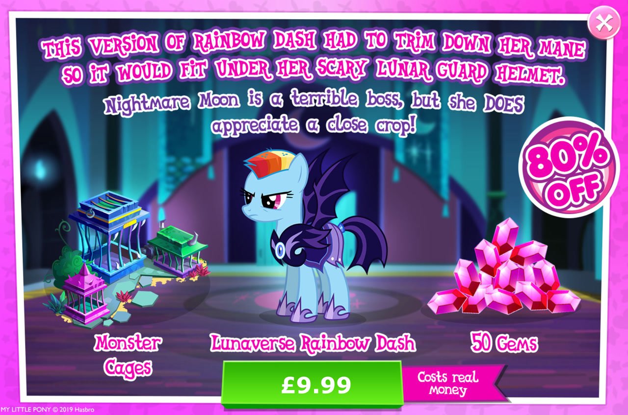 #3128002 - safe, gameloft, rainbow dash, bat pony, pony, g4, my little ...