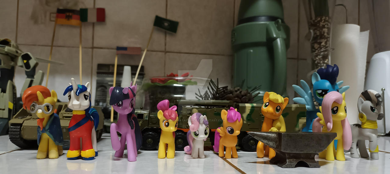 #3128169 - safe, artist:dingopatagonico, apple bloom, applejack ...