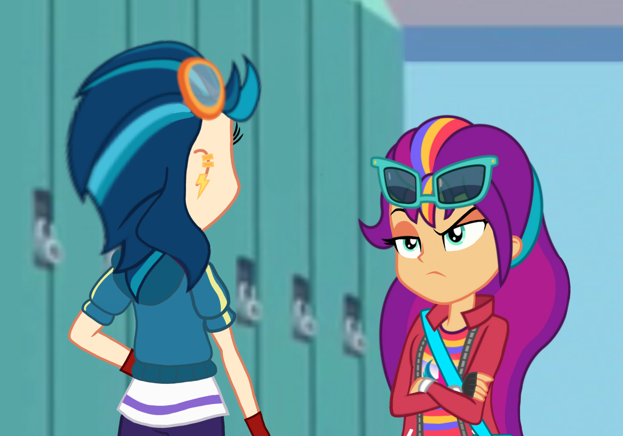 #3128429 - safe, artist:kylexisliner, indigo zap, sunny starscout ...