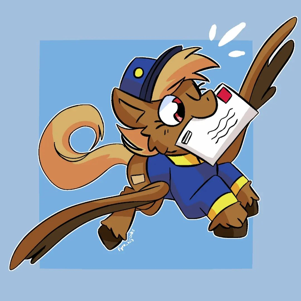 #3118202 - safe, artist:pyro_hijinks, swift reply, pegasus, pony, blue ...