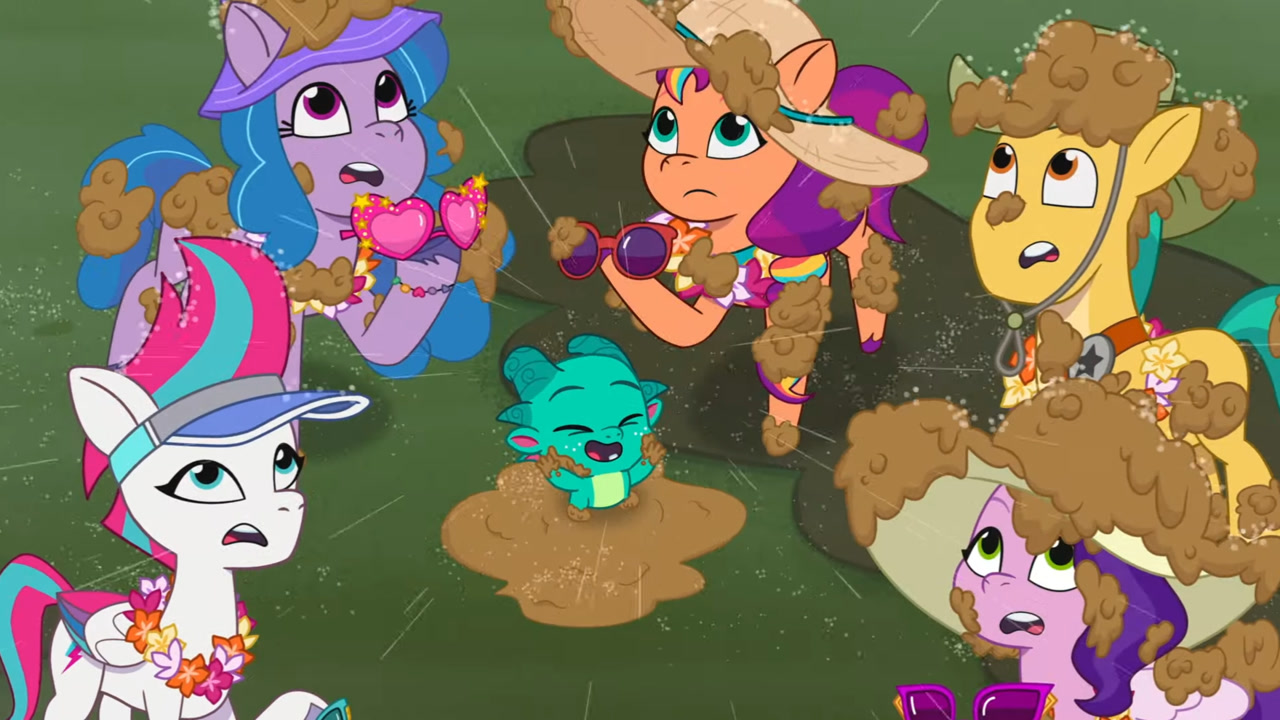 #3128750 - safe, screencap, hitch trailblazer, izzy moonbow, pipp ...