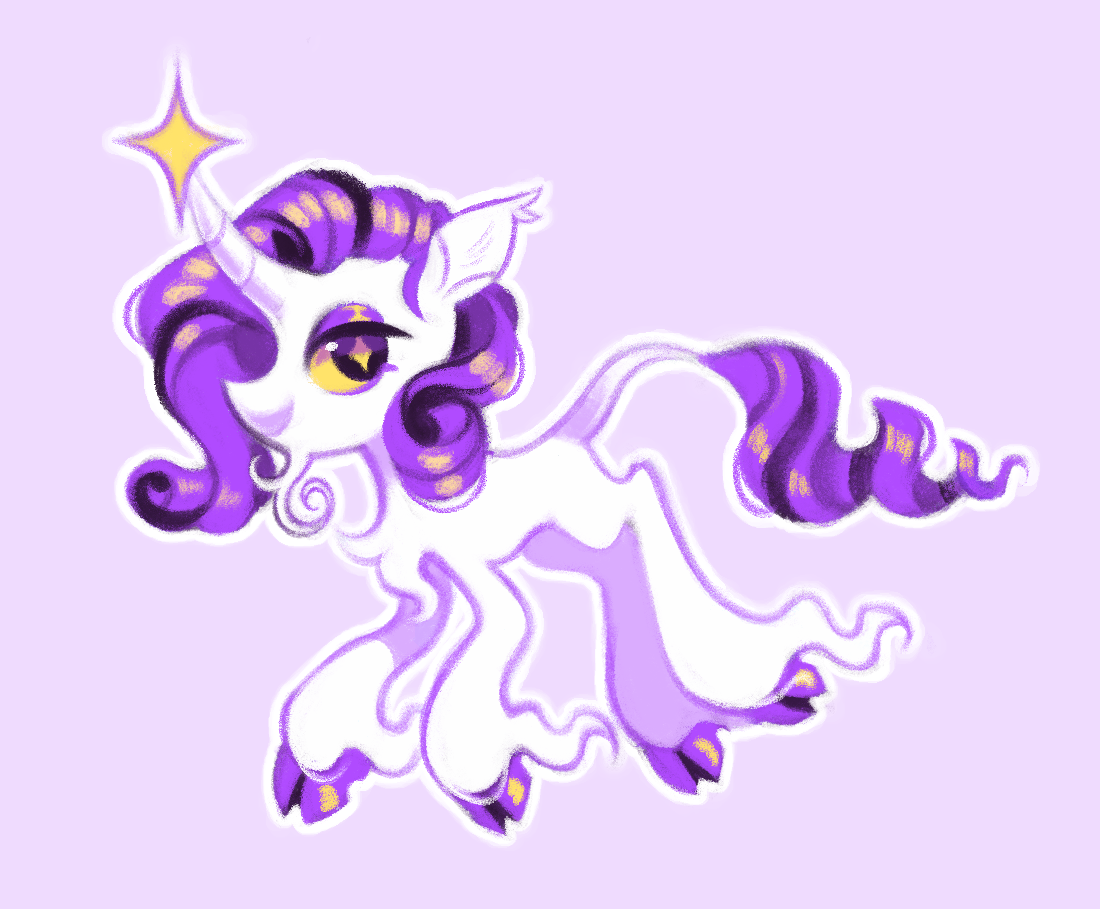 #3128921 - safe, artist:onionpwder, rarity, classical unicorn, pony ...