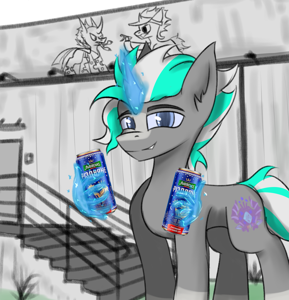 #3128930 - safe, artist:ashel_aras, oc, oc only, oc:flame belfrey, changeling, earth pony, pony ...