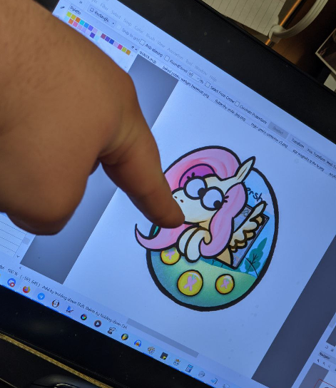 #3129123 - safe, artist:punkittdev, fluttershy, human, pegasus, pony ...