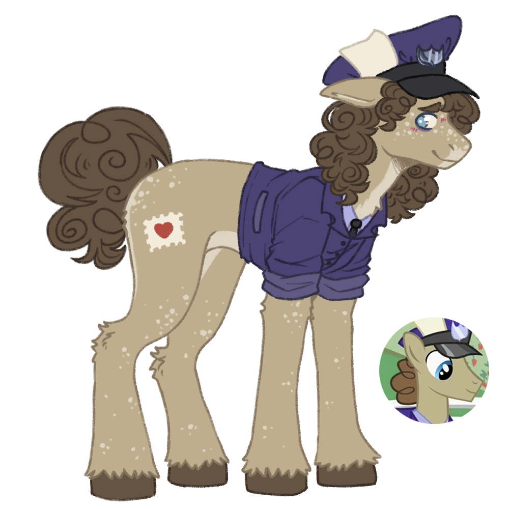 #3132920 - safe, artist:kazmuun, parcel post, post haste, earth pony ...