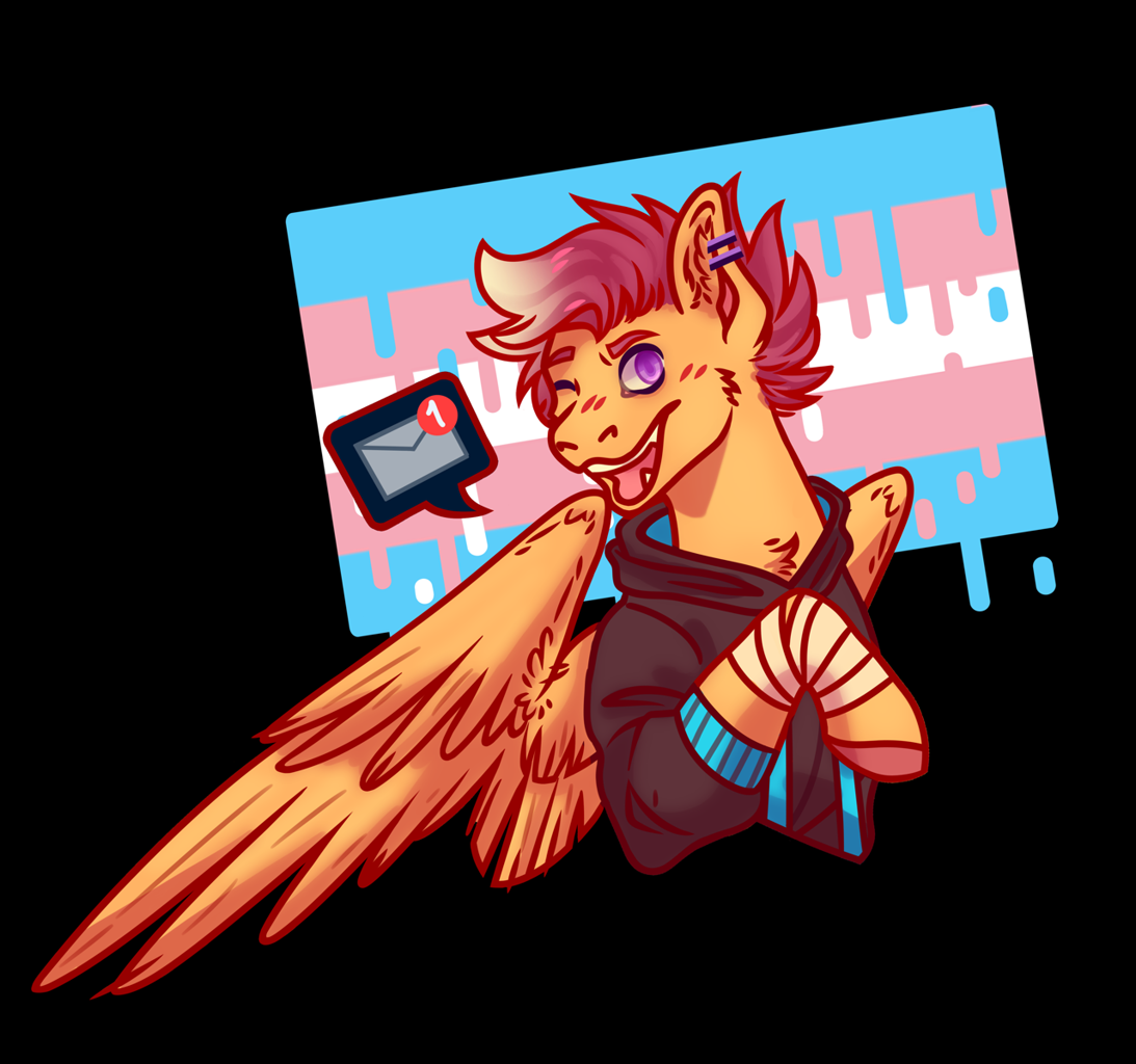 #3133041 - safe, artist:ask-trans-scoots, scootaloo, pegasus, pony, g4 ...