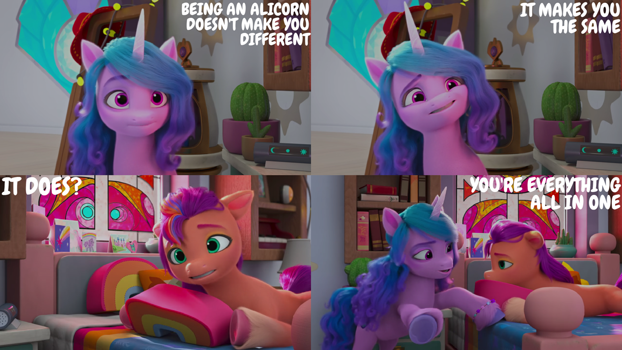 #3133197 - safe, edit, edited screencap, editor:quoterific, screencap, izzy moonbow, sunny ...