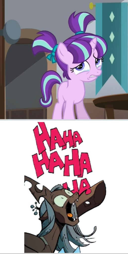 #3133603 - safe, edit, edited screencap, screencap, queen chrysalis, starlight glimmer ...