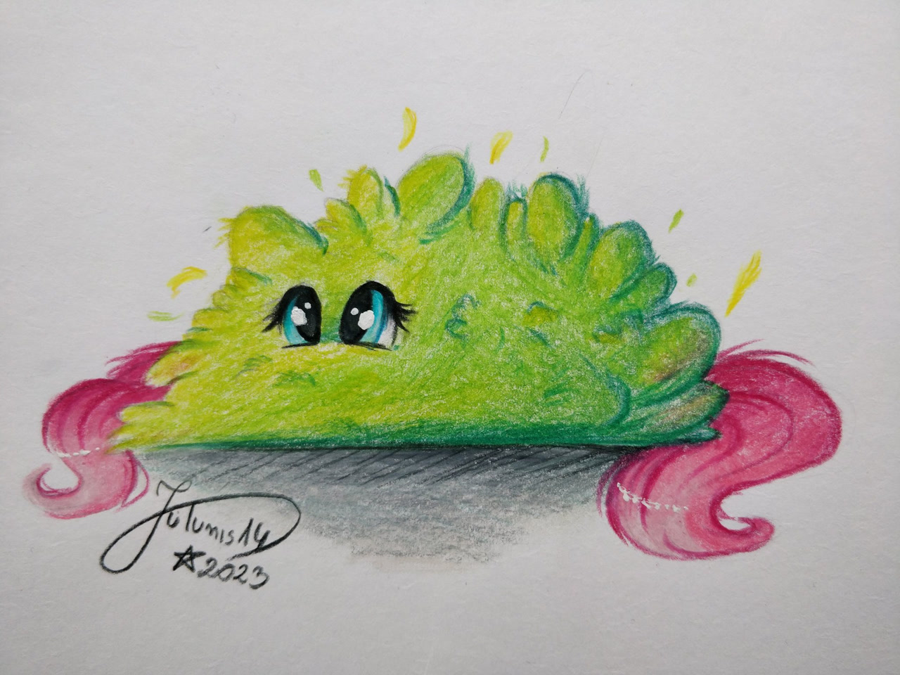 #3134006 - safe, artist:julunis14, fluttershy, pegasus, pony, g4, bush ...