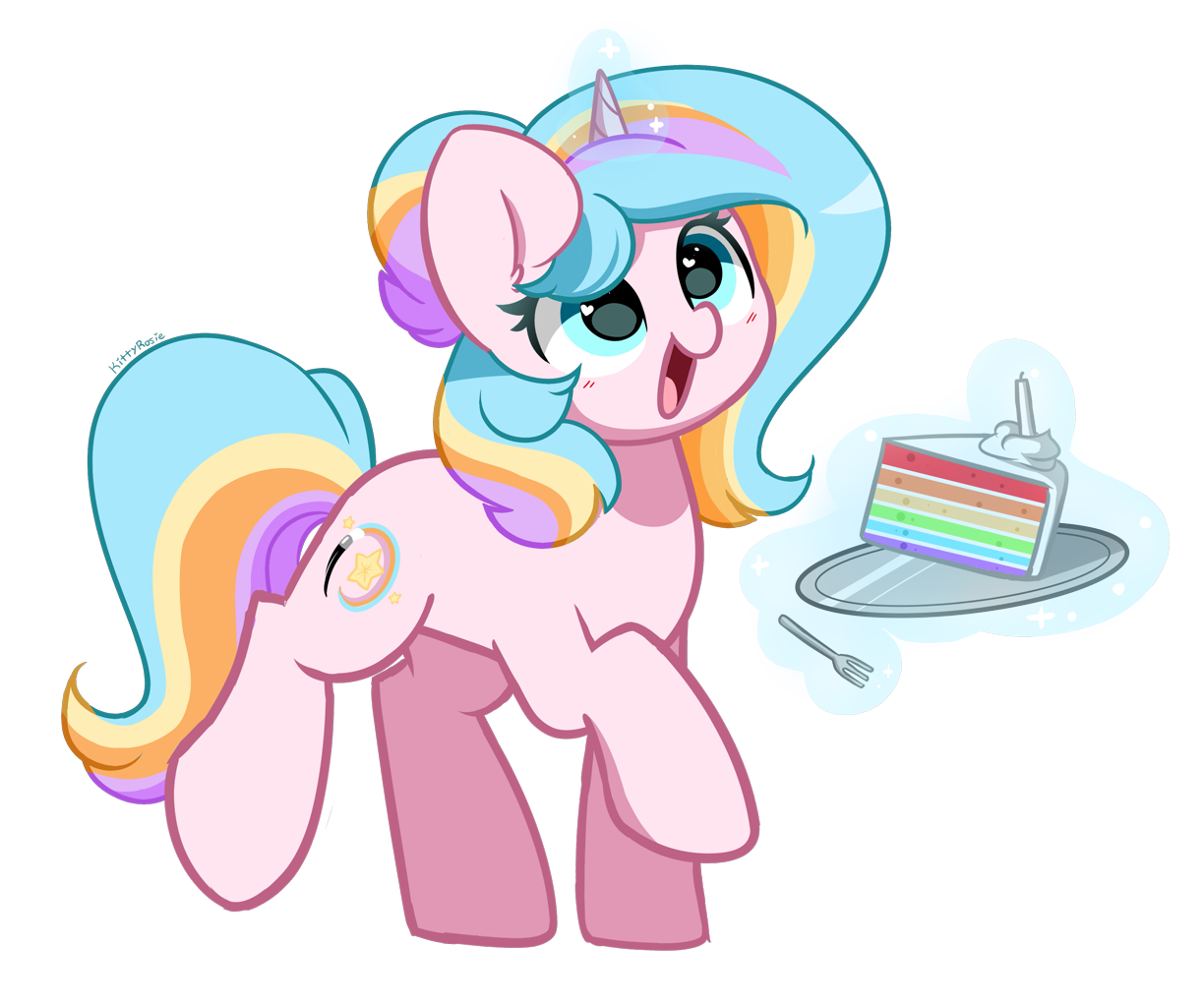 #3118811 - safe, artist:kittyrosie, oc, oc only, oc:oofy colorful, pony ...