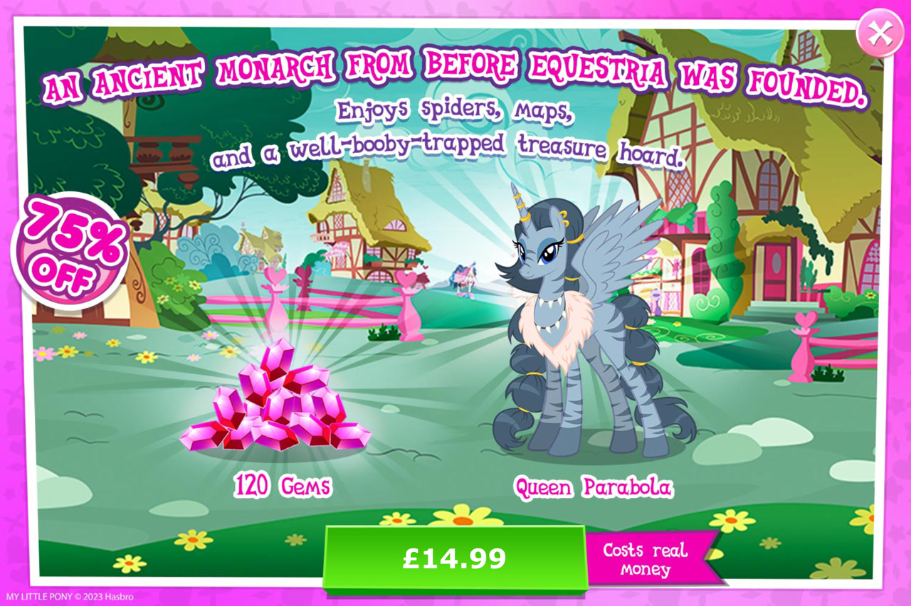 #3118908 - safe, gameloft, queen parabola, alicorn, pony, zebra, zebra ...