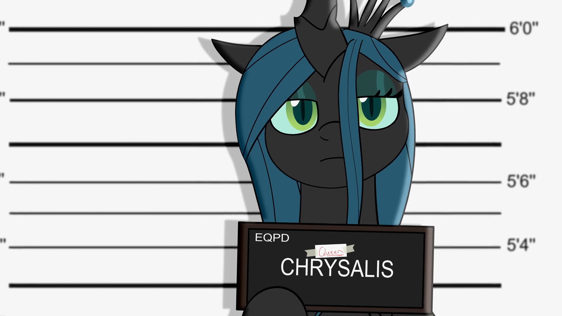 #3134556 - safe, artist:pearmare animation, queen chrysalis, oc, oc ...