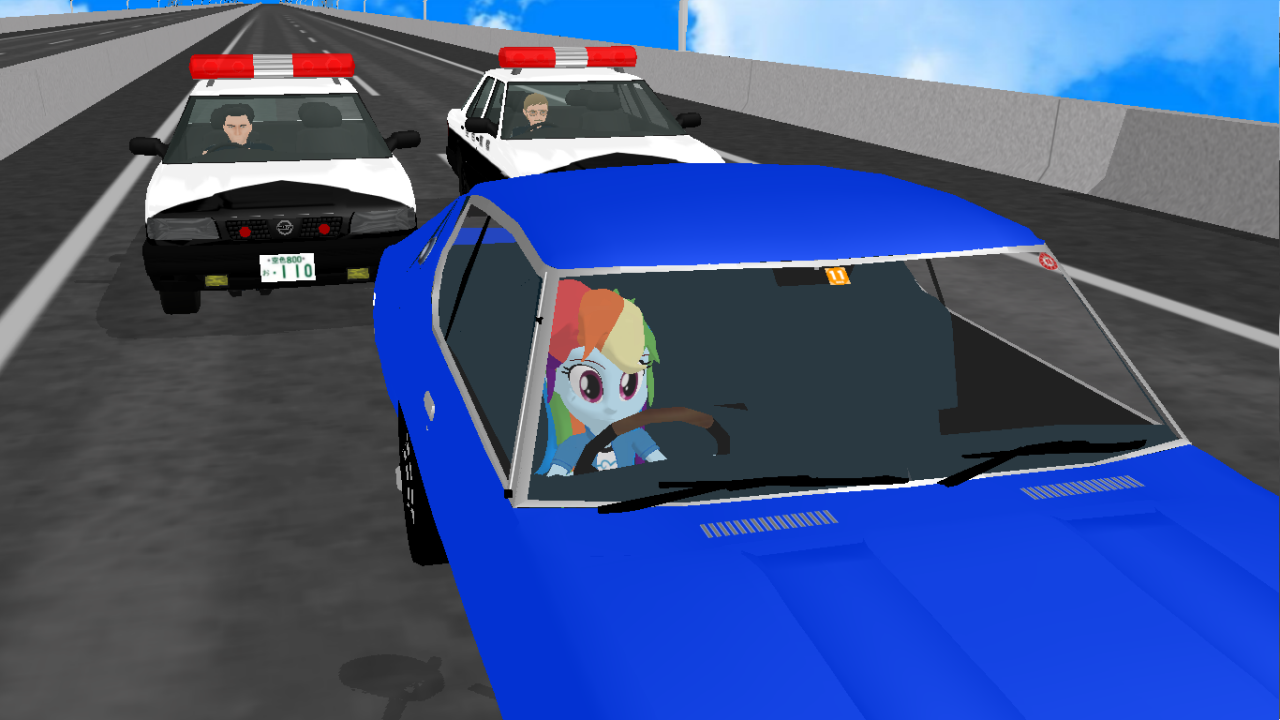 #3134581 - safe, artist:ardoplasma41, rainbow dash, human, equestria girls, g4, 3d, car, car ...