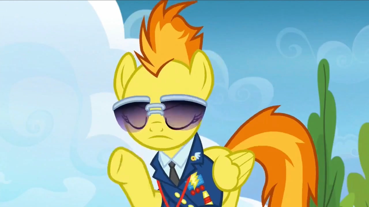 #3134830 - safe, screencap, spitfire, pegasus, pony, g4, top bolt, bush ...