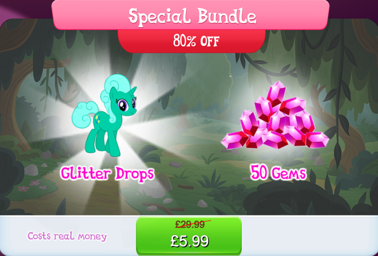 #3119625 - safe, gameloft, glitter drops, pony, unicorn, g4, my little ...