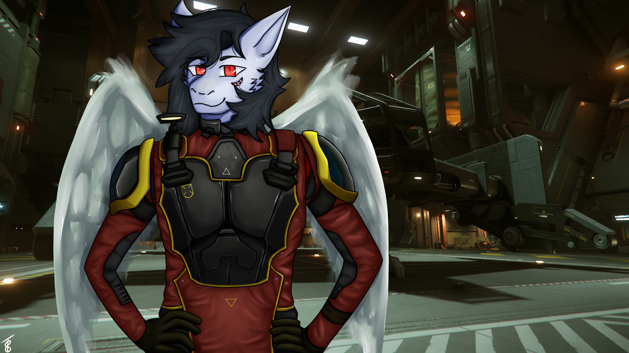 #3121443 - safe, artist:tinfinity, oc, oc:commissar junior, pegasus ...