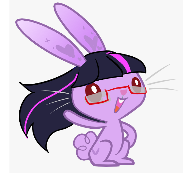 #3121627 - safe, artist:anonymare, angel bunny, oc, oc:imogen, g4 ...