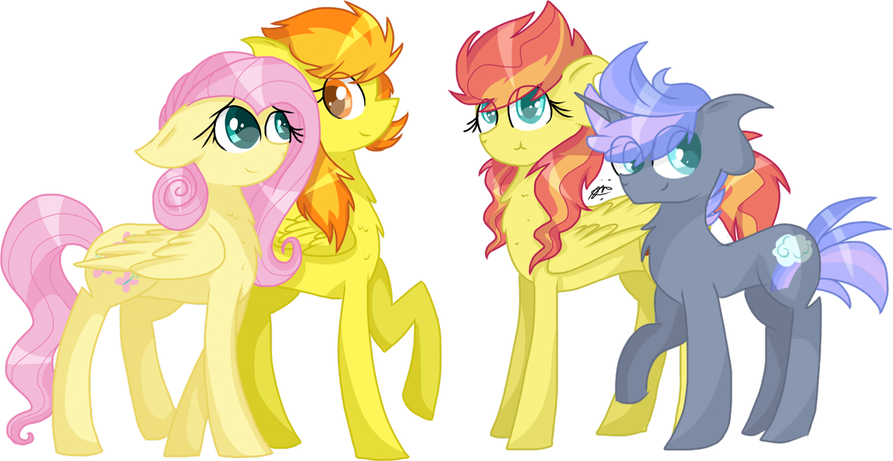 #3121887 - safe, artist:gallantserver, fluttershy, spitfire, oc, oc ...
