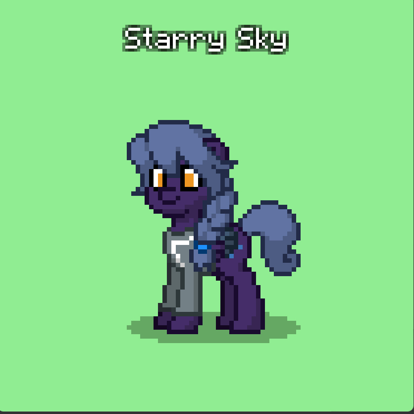 #3122621 - safe, oc, oc only, oc:starry sky, pegasus, pony, braid ...
