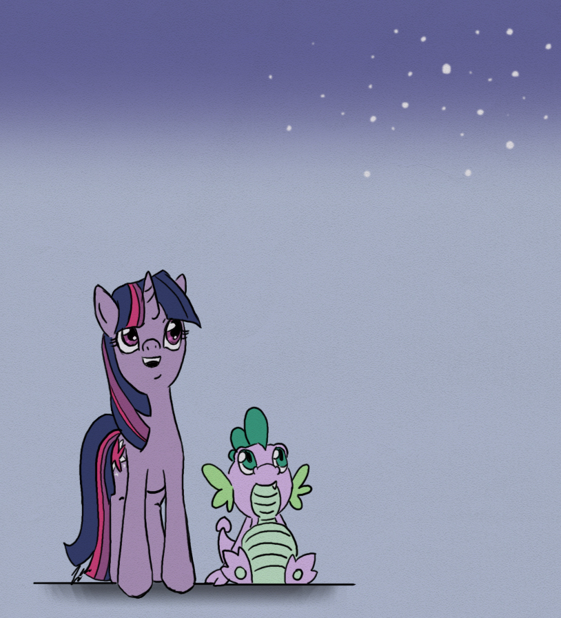 #3135214 - safe, artist:neriad, spike, twilight sparkle, dragon, pony ...