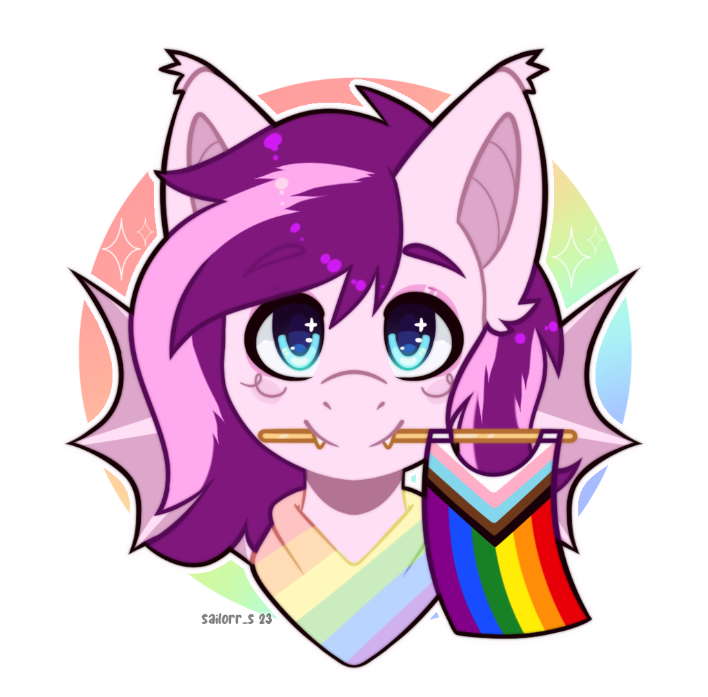 #3140690 - safe, artist:sailorr_s, oc, oc only, oc:plum taffy, bat pony ...