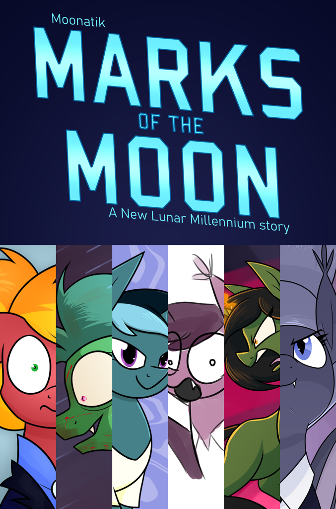 #3140997 - safe, artist:moonatik, oc, oc:carte blanche, oc:grim fate ...