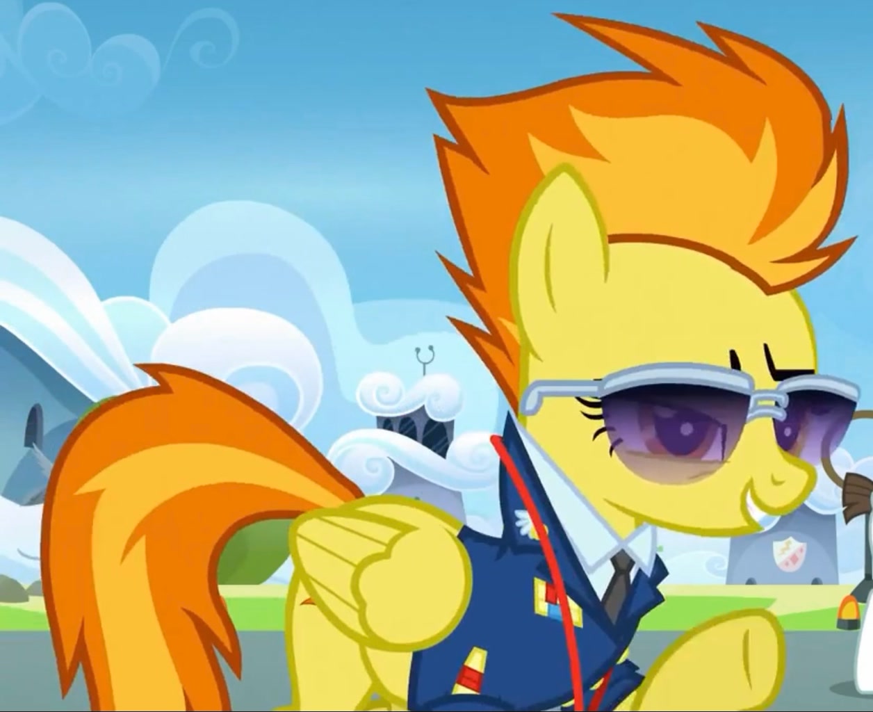 #3141551 - safe, screencap, spitfire, pegasus, pony, g4, wonderbolts ...