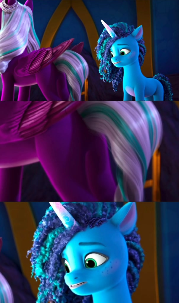 #3141988 - safe, edit, edited screencap, screencap, misty brightdawn, opaline arcana, alicorn ...