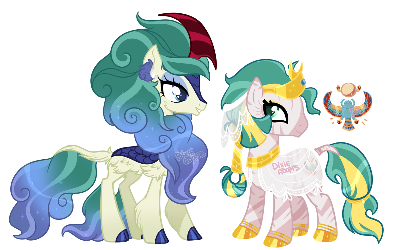 #3142475 - safe, artist:dixieadopts, oc, oc only, oc:aztura, oc:white storm, kirin, pony, zebra ...