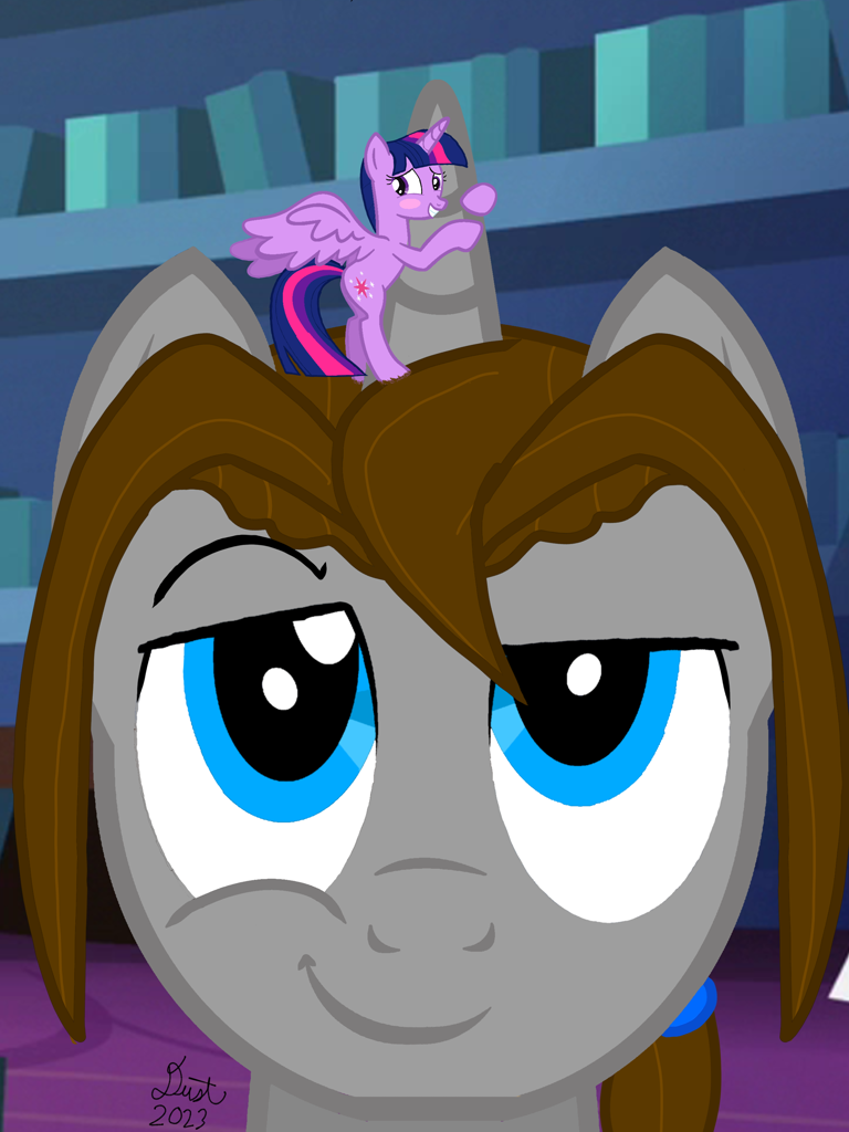 #3142610 - safe, artist:dust, twilight sparkle, oc, oc:dust, alicorn ...