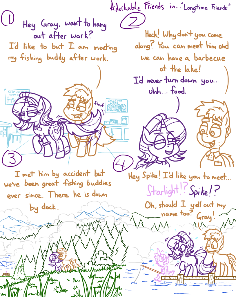 #3142926 - safe, artist:adorkabletwilightandfriends, spike, starlight ...