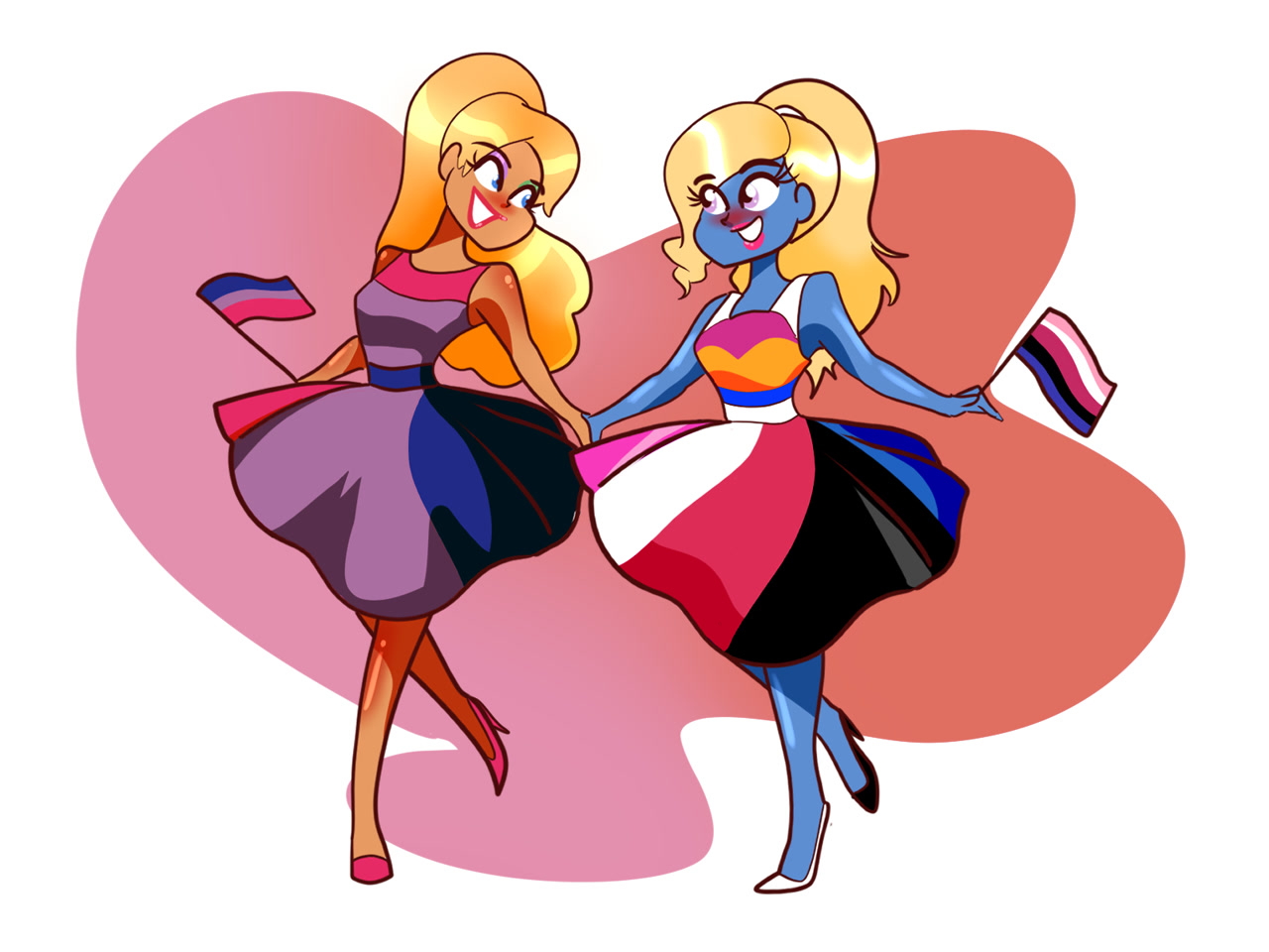 #3142931 - safe, artist:aliciadrawsbecause, oc, oc:azure/sapphire ...