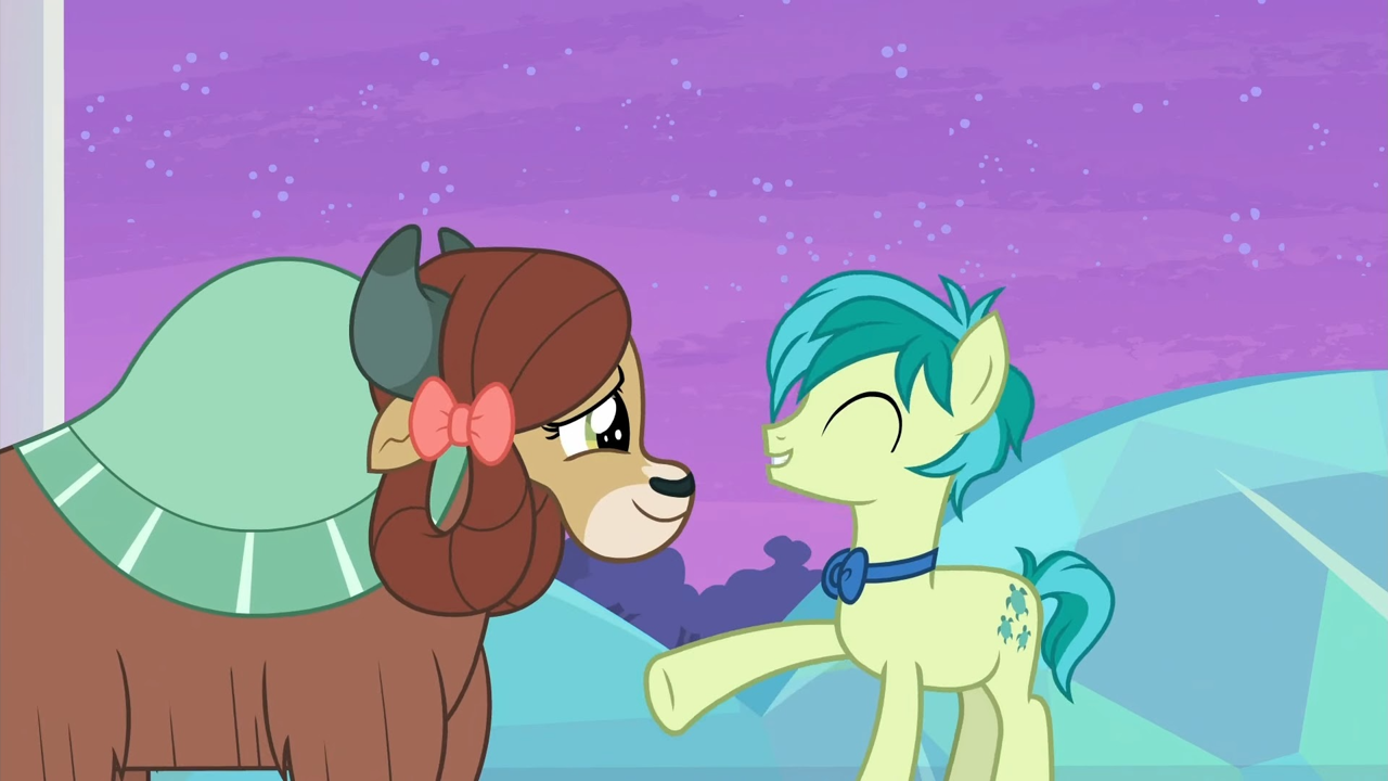 #3143035 - safe, screencap, sandbar, yona, earth pony, pony, yak, g4 ...