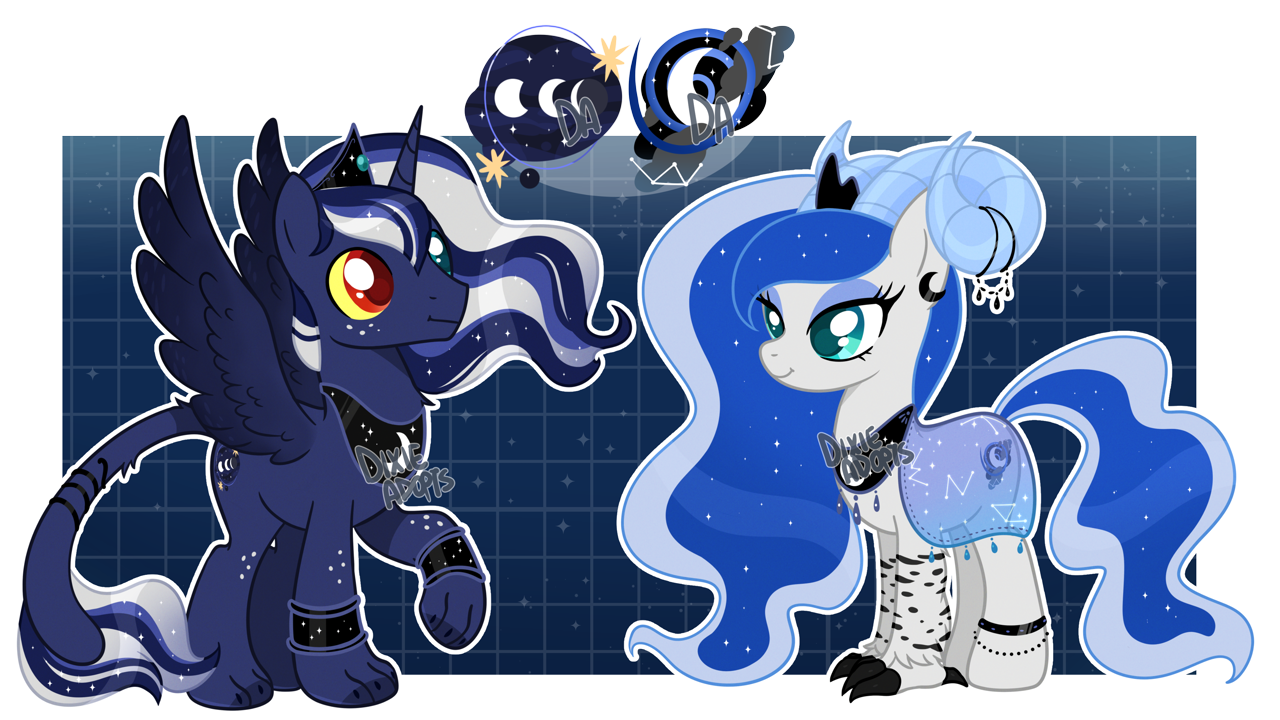 #3143399 - safe, artist:dixieadopts, oc, oc only, oc:crescent monsoon, oc:starlight aurora ...