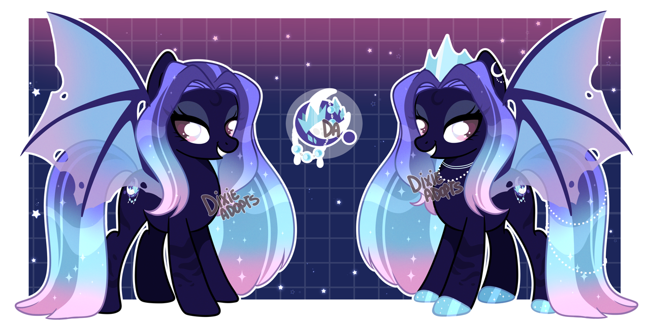 #3143403 - safe, artist:dixieadopts, oc, oc only, oc:aurora crescent, bat pony, pony, body ...