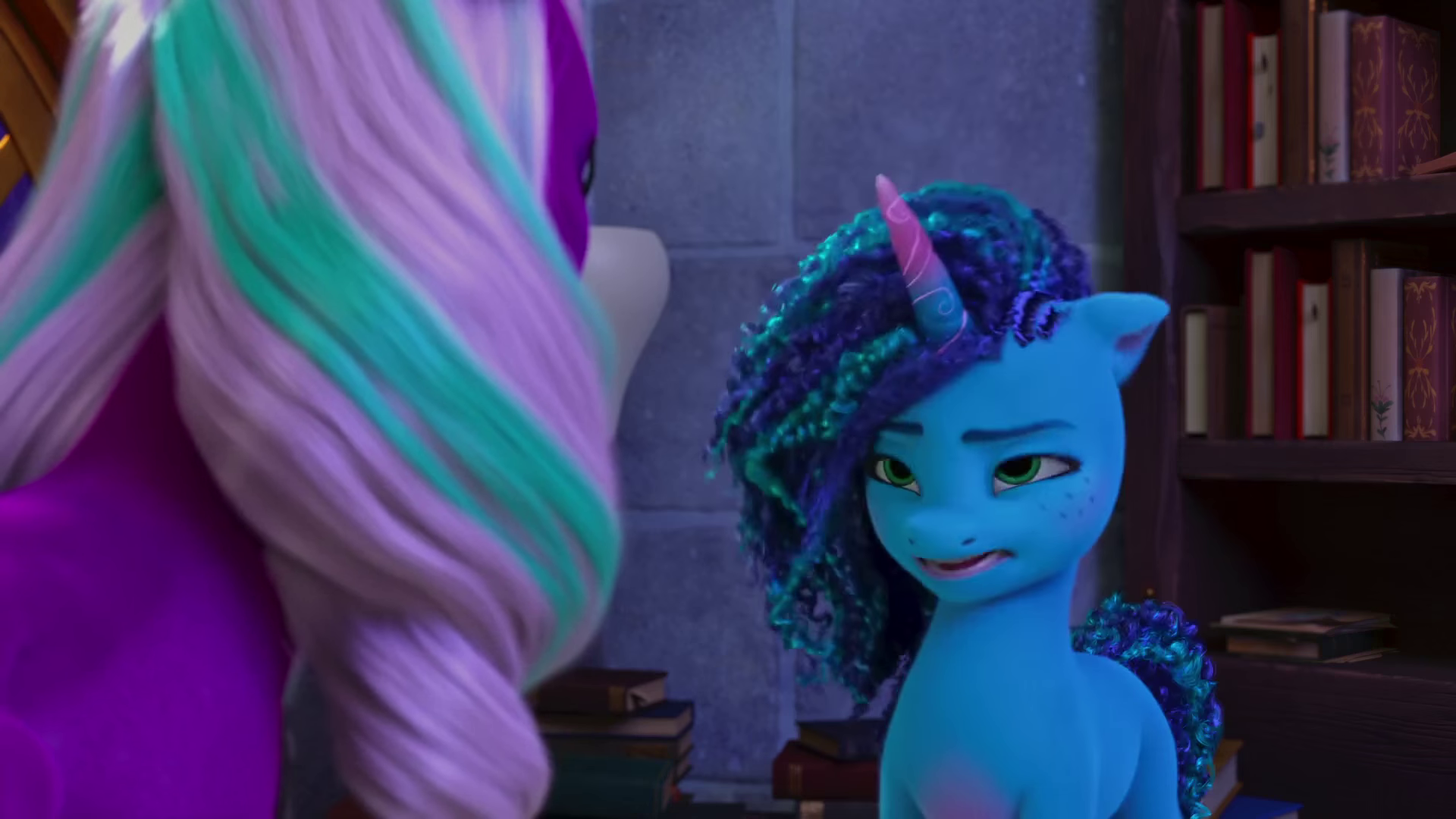 #3143507 - safe, screencap, misty brightdawn, opaline arcana, alicorn, pony, unicorn, a little ...