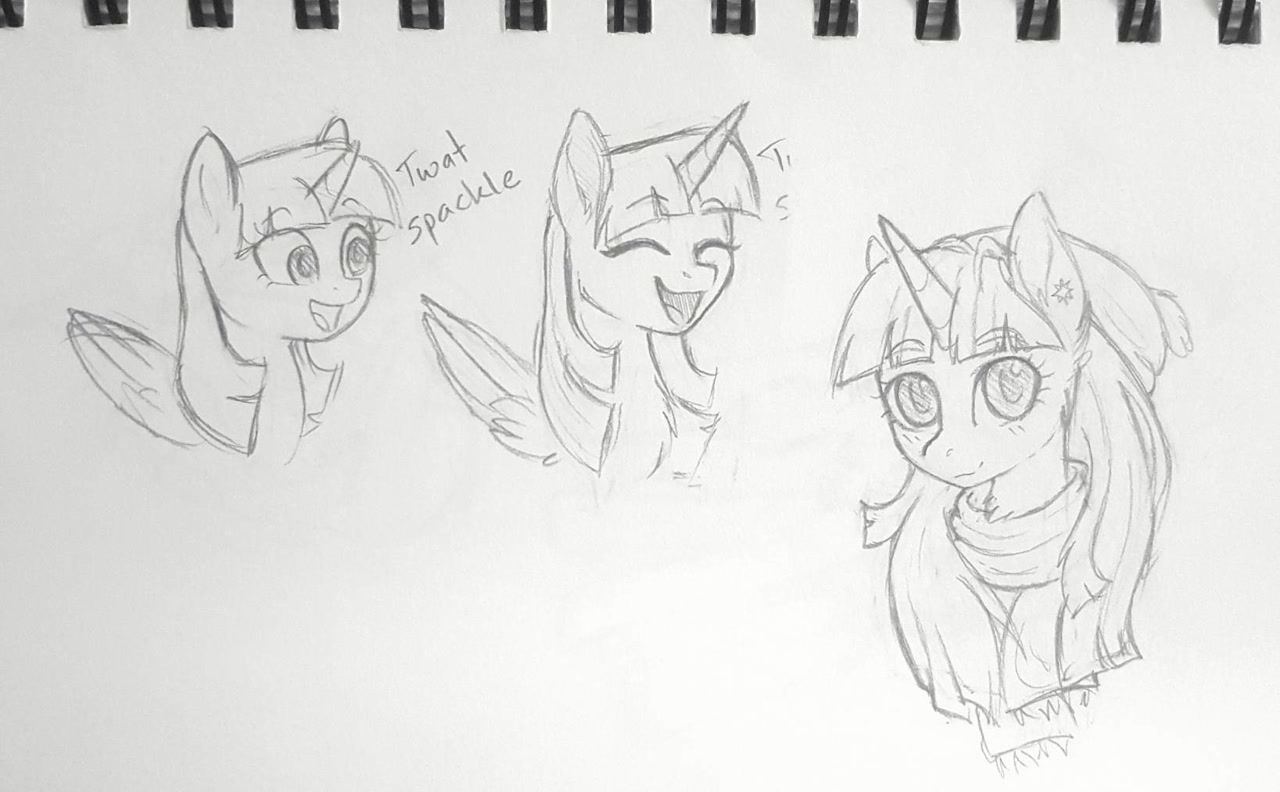 #3144671 - safe, artist:doekitty, twilight sparkle, alicorn, pony, bust ...