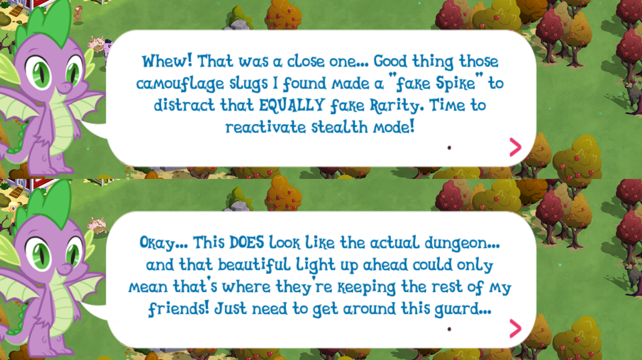 #3145283 - safe, gameloft, spike, dragon, g4, my little pony: magic princess, claws, dialogue ...