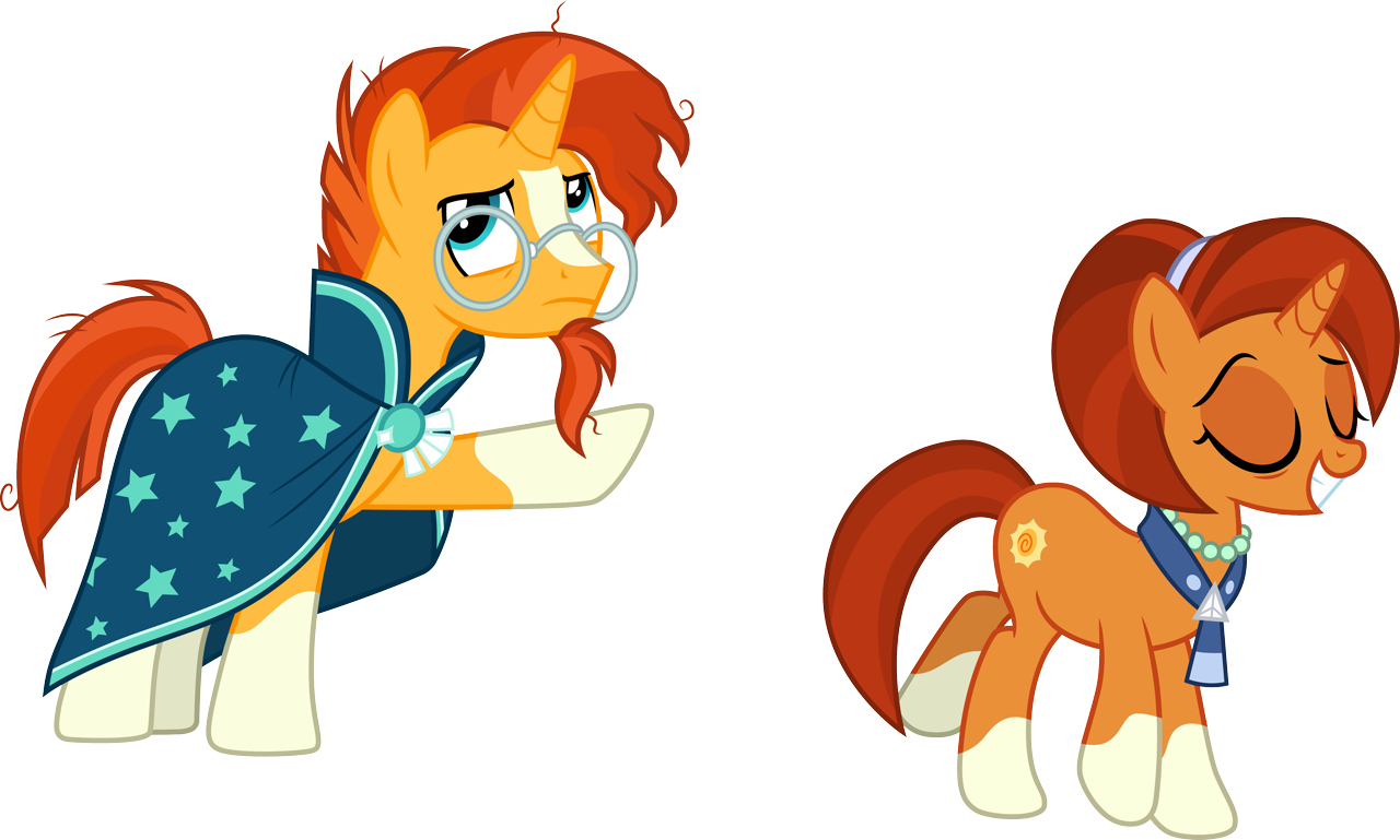 #3146070 - safe, artist:cloudy glow, stellar flare, sunburst, pony ...