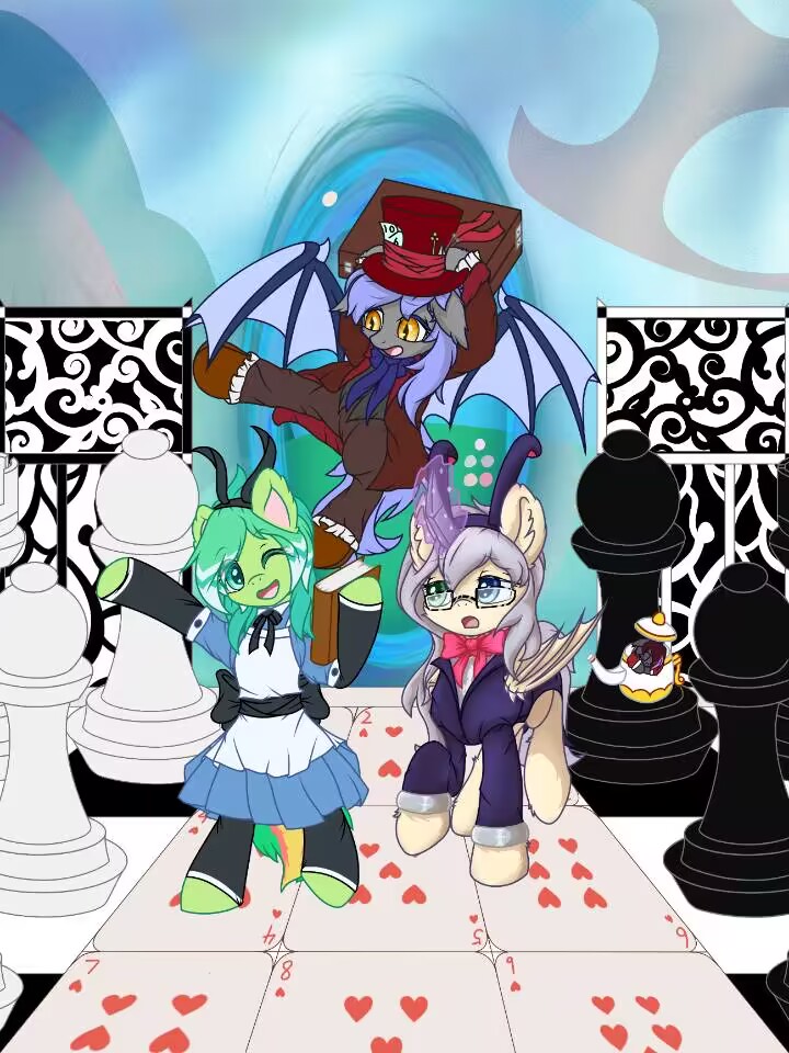 #3146723 - safe, artist:dreamoonight, derpibooru exclusive, oc, oc:bar ...